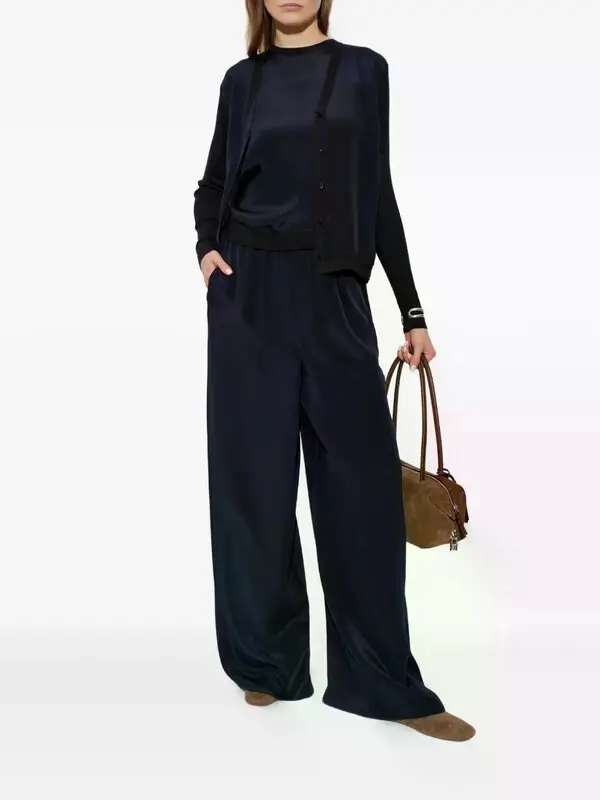Max Mara Ninfee Silk-blend Cardigan - Blue