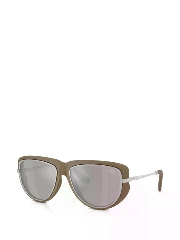 Burberry Pilot Frame Mirrored Sunglasses