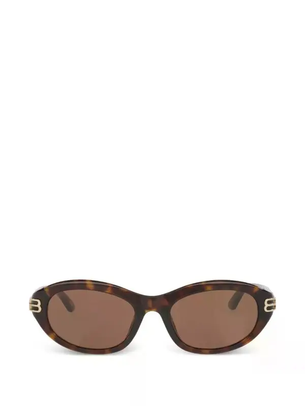 Balenciaga Round Frame Sunglasses - Brown
