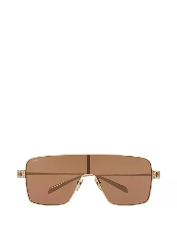 Gucci Crystal Embellished Irregular Frame Sunglasses