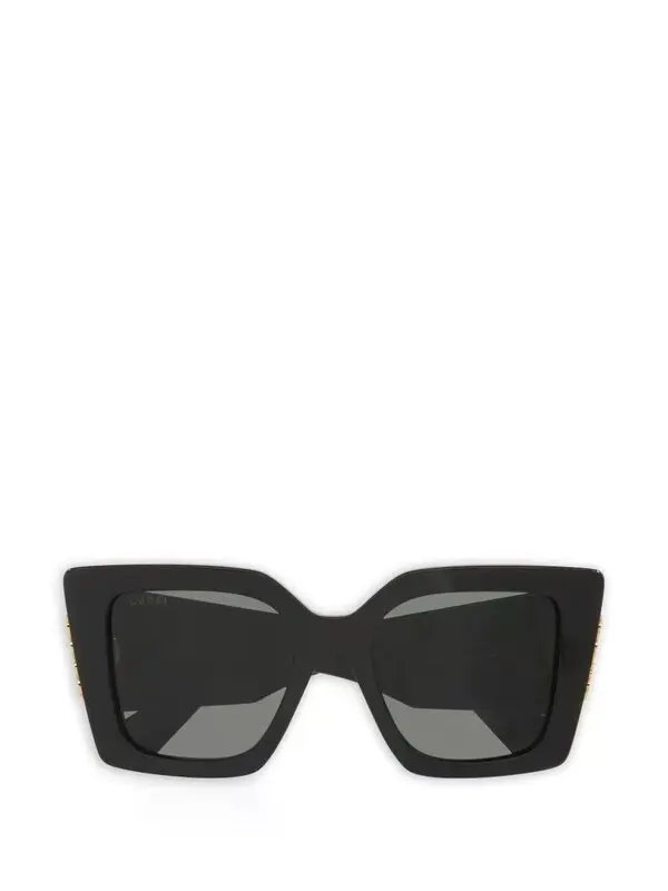 Gucci Geometric-frame Sunglasses - Black