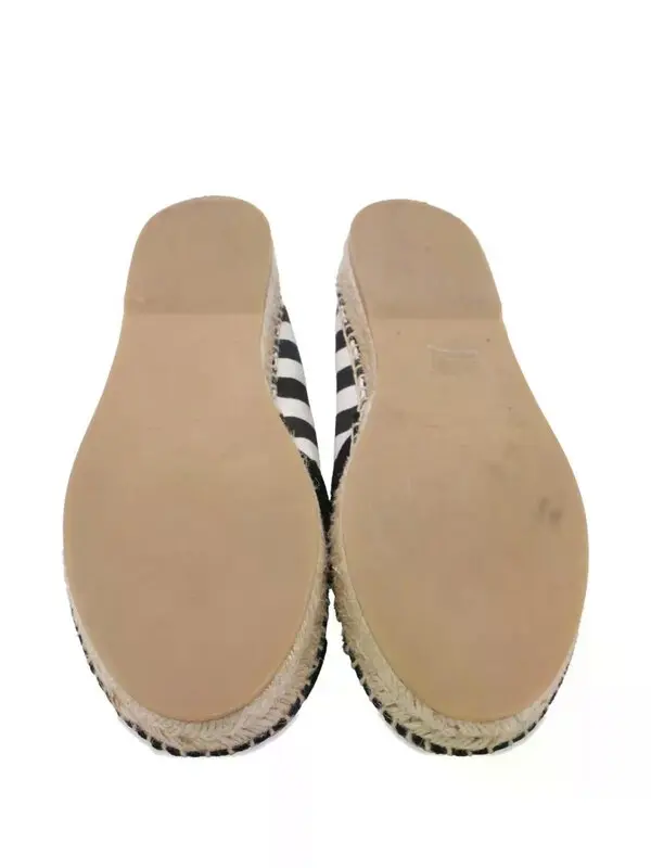 Off-White Striped Canvas Slip-on Espadrilles