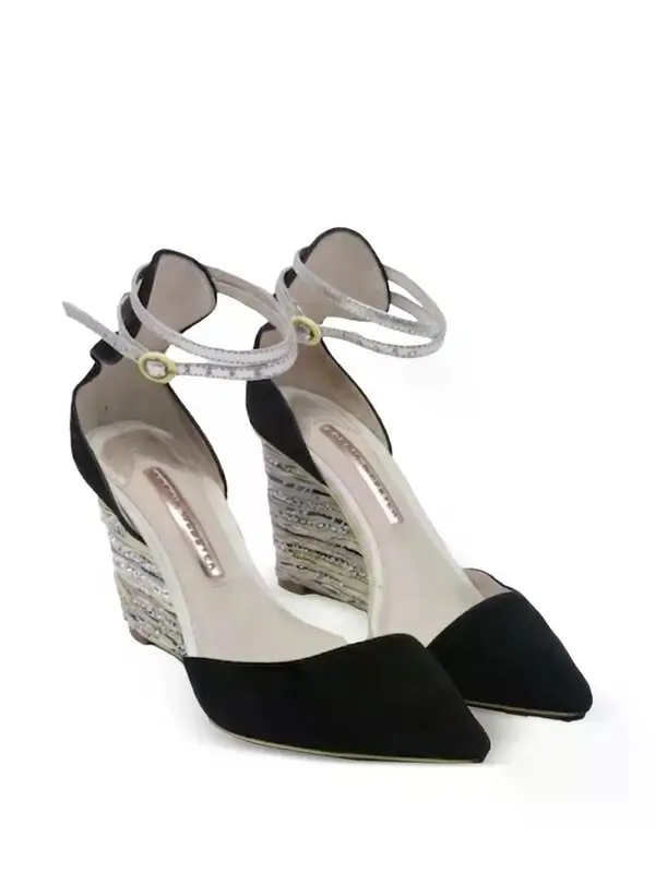 SOPHIA WEBSTER Lexi Beaded Wedge Pumps