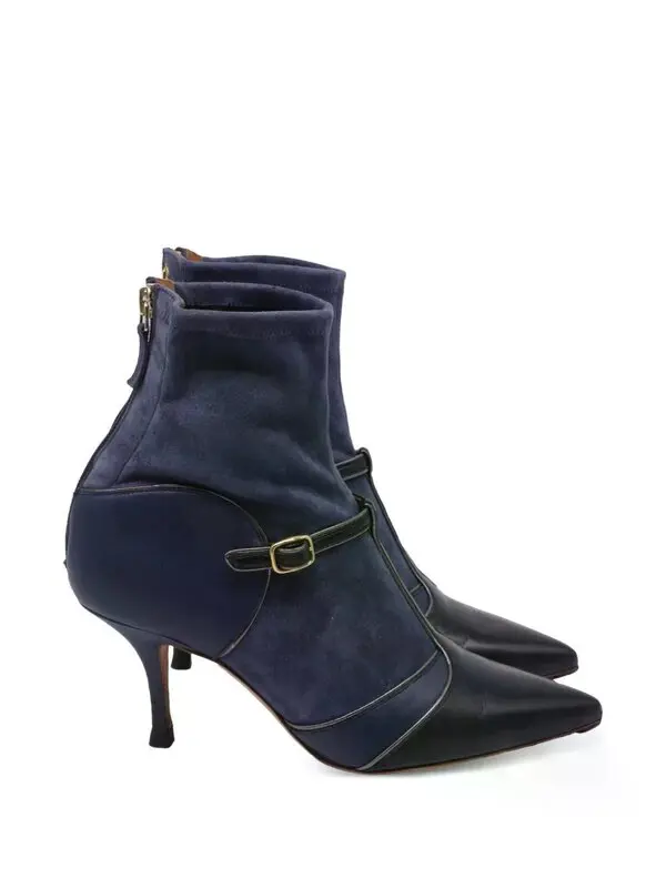 MALONE SOULIERS Buckled Sock Ankle Boots