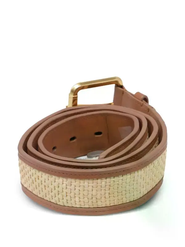 Zimmermann Raffia-trimmed Belt