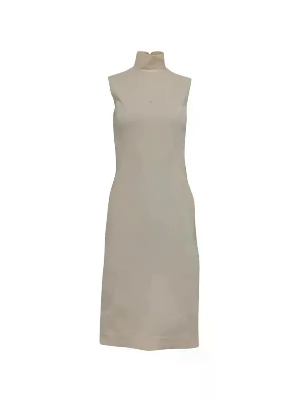Dolce & Gabbana High-neck Sleeveless Dress - Neutrals