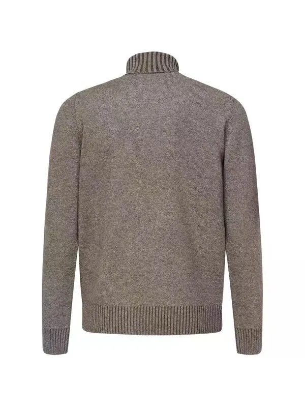 GALIANO Ribbed-knit Roll-neck Sweater
