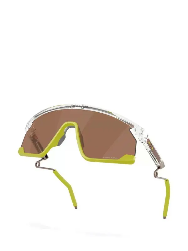 Oakley Bxtr Shield Sunglasses With Engraved Metal Temples