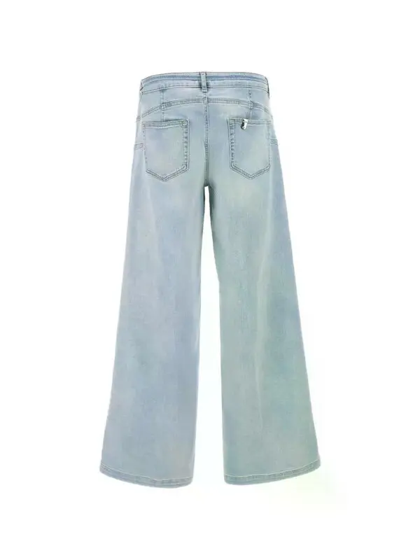 Liu Jo Faded Effect Wide-leg Jeans