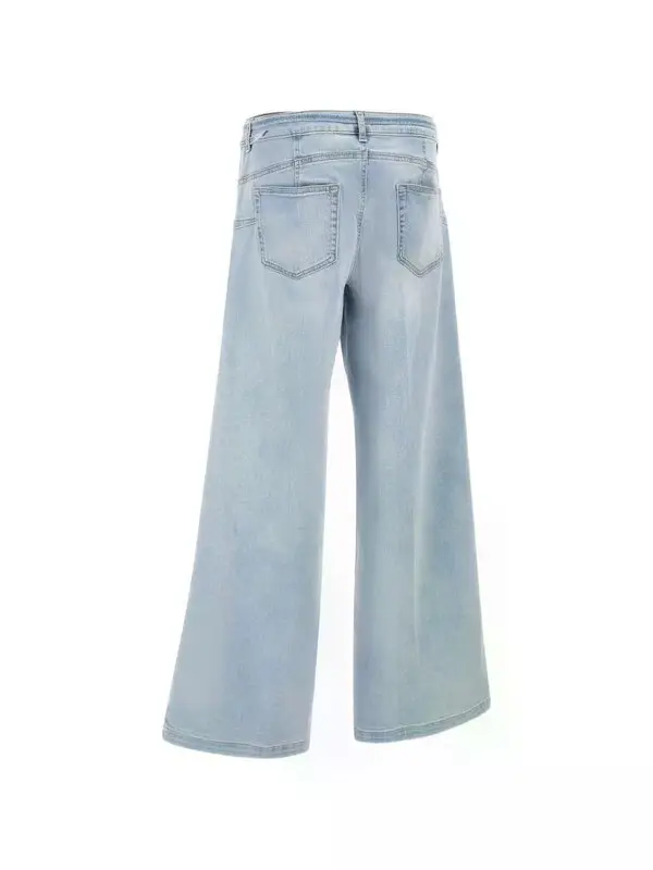 Liu Jo Faded Effect Wide-leg Jeans