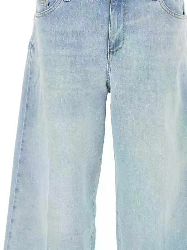 Liu Jo Faded Effect Wide-leg Jeans
