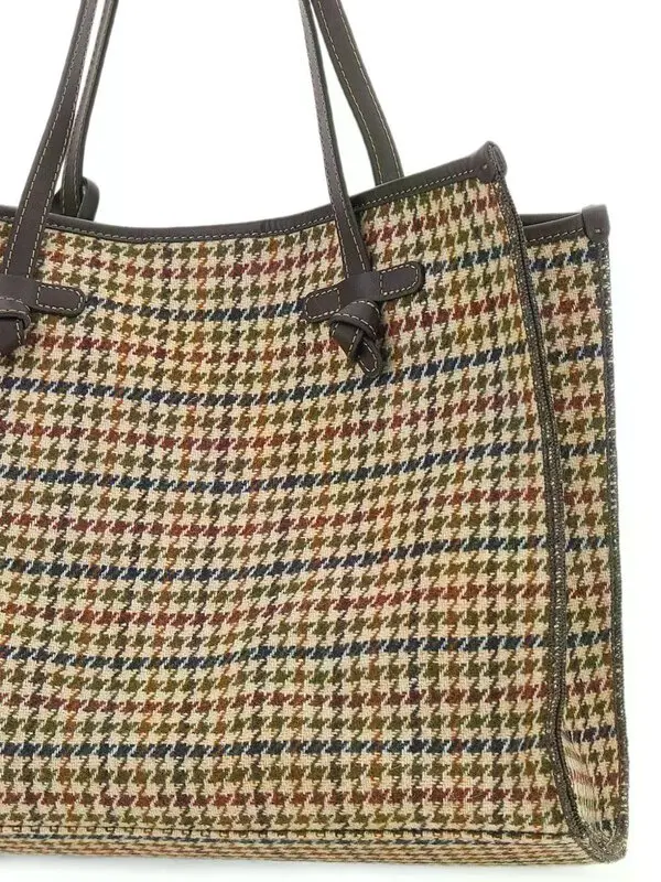 GIANNI CHIARINI Marcella Houndstooth Tote Bag