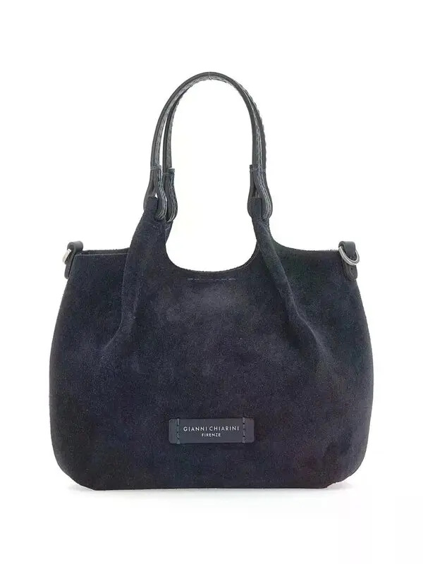 GIANNI CHIARINI Dua Suede Tote Bag - Blue