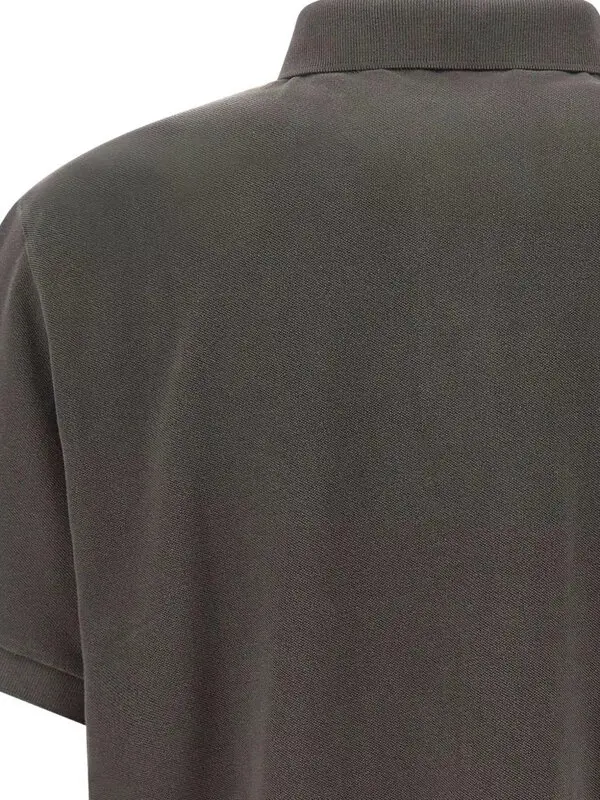 Stone Island Logo-patch Cotton-piqué Polo Shirt