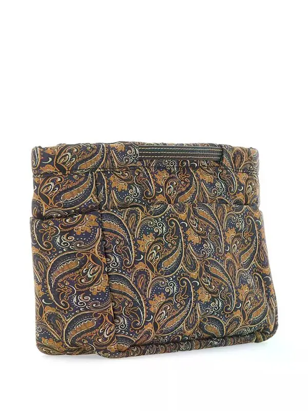 GIANNI CHIARINI Paisley-print Clutch Bag - Blue
