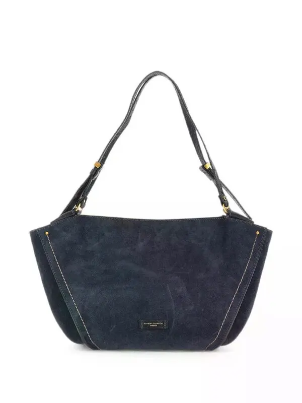GIANNI CHIARINI Bloom Suede Shoulder Bag - Blue