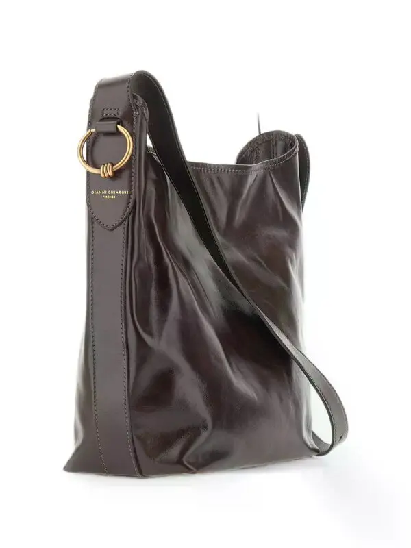 GIANNI CHIARINI Carla Leather Shoulder Bag