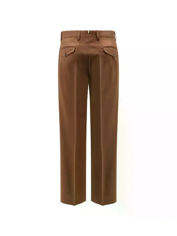 GERMANO 1952 Berlin Fit Pleated Trousers - Brown