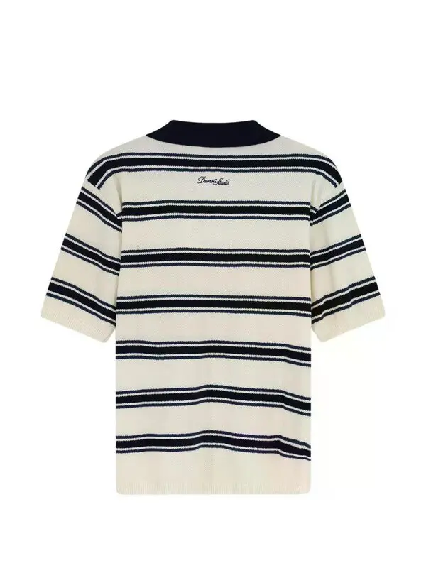 DUNST Striped Cotton Polo Shirt
