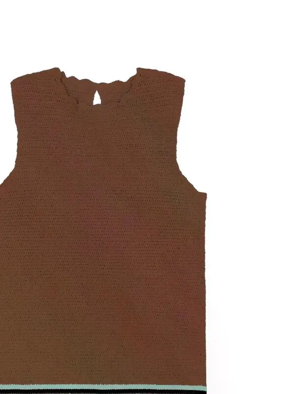 B.B. WALACE Crochet Knit Tank Top