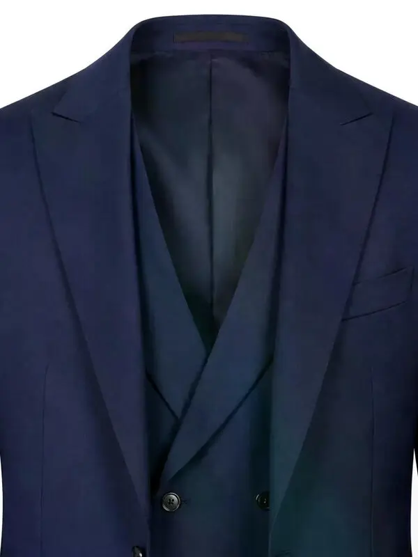 LUIGI BIANCHI MANTOVA Single-breasted Suit Set - Blue