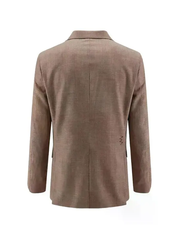 AMARANTO Double-breasted Peak-lapel Blazer