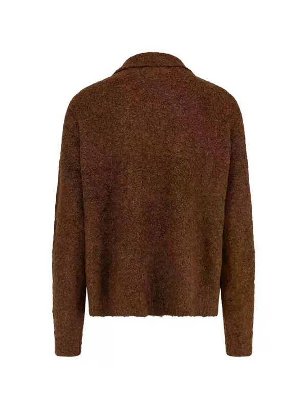 WOODBIRD Bouclé-knit Chest-pocket Jumper