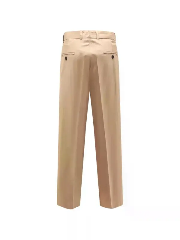 AMARANTO Pleated Wide-leg Trousers