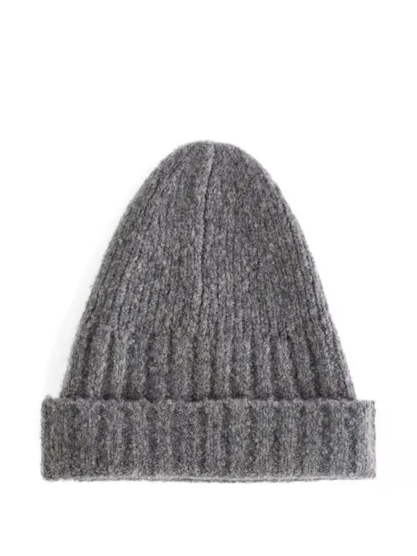B.B. WALACE Shore Ribbed Beanie Hat - Grey
