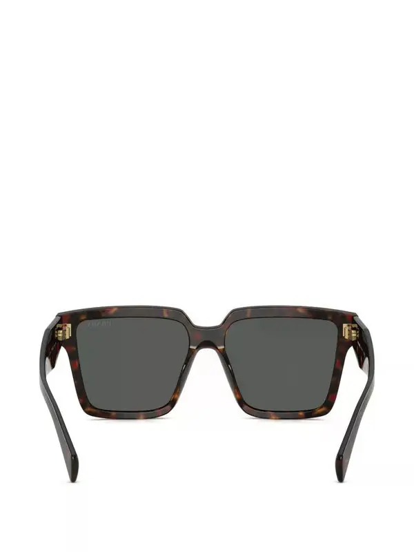 Prada Tortoiseshell Effect Square Frame Sunglasses