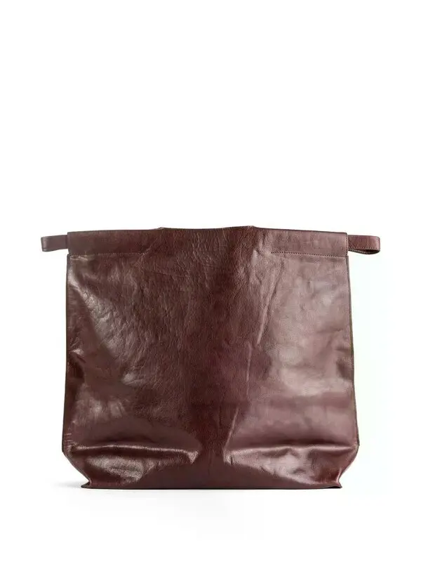 BEA MOMBAERS Beaumanoir Grained Leather Clutch Bag
