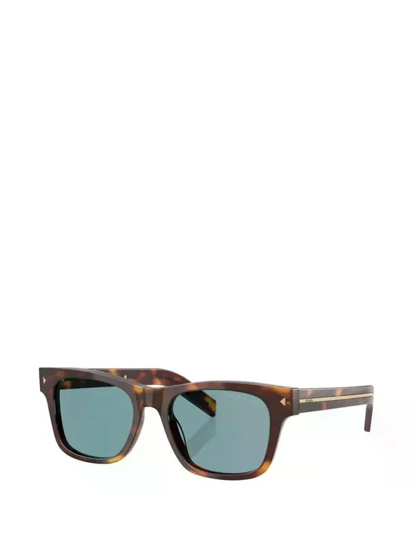 Prada Tortoise Rectangle Frame Sunglasses