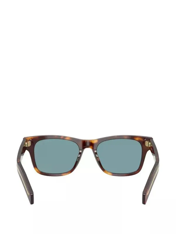 Prada Tortoise Rectangle Frame Sunglasses