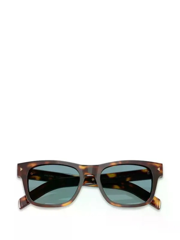 Prada Tortoise Rectangle Frame Sunglasses
