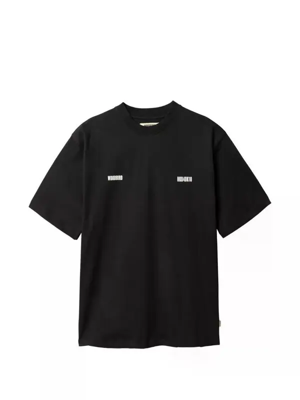 WOODBIRD Baine Zilla Graphic-print Cotton T-shirt - Black