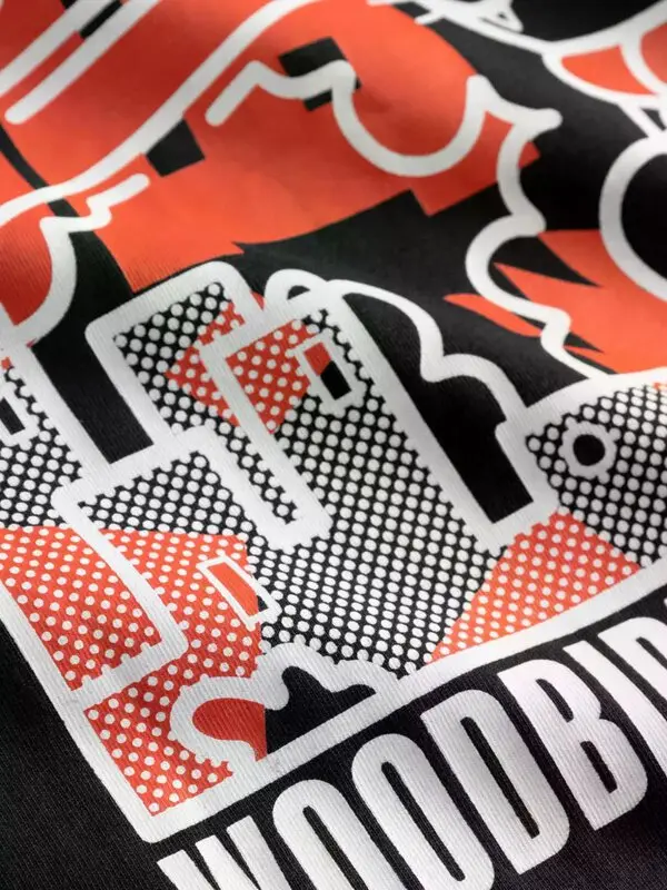 WOODBIRD Baine Zilla Graphic-print Cotton T-shirt