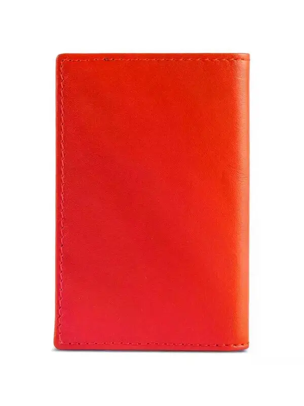 Comme Des Garçons Bi-fold Leather Wallet - Orange
