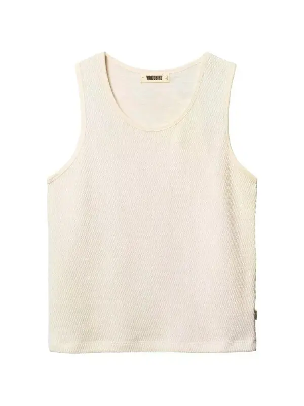 WOODBIRD Lung Textured Sleeveless Tank Top - Neutrals