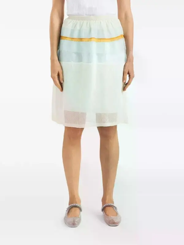 BIELO Stripe Detail Midi Skirt