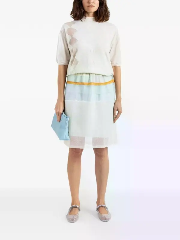 BIELO Stripe Detail Midi Skirt