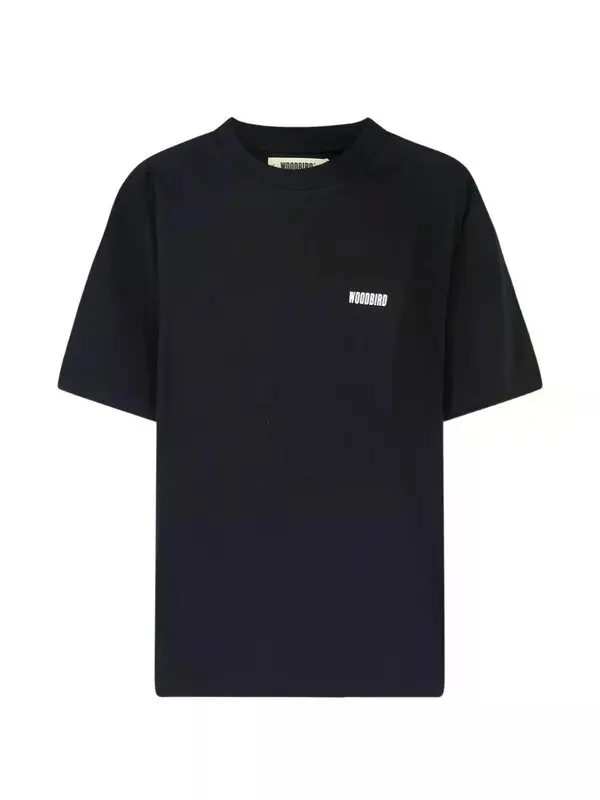 WOODBIRD Baine Sea Logo-print T-shirt - Black