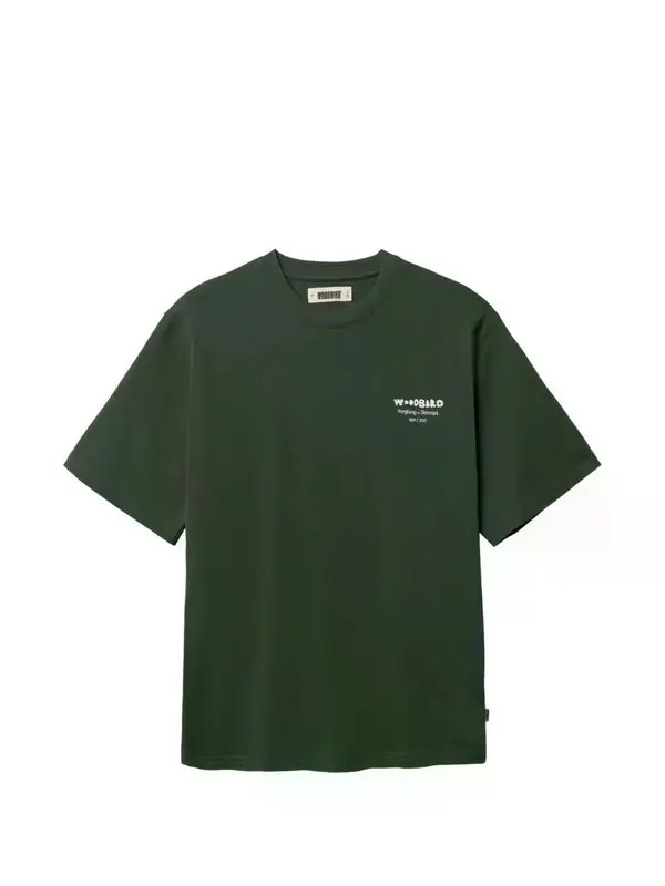 WOODBIRD Baine Wok Graphic-print Cotton T-shirt - Green