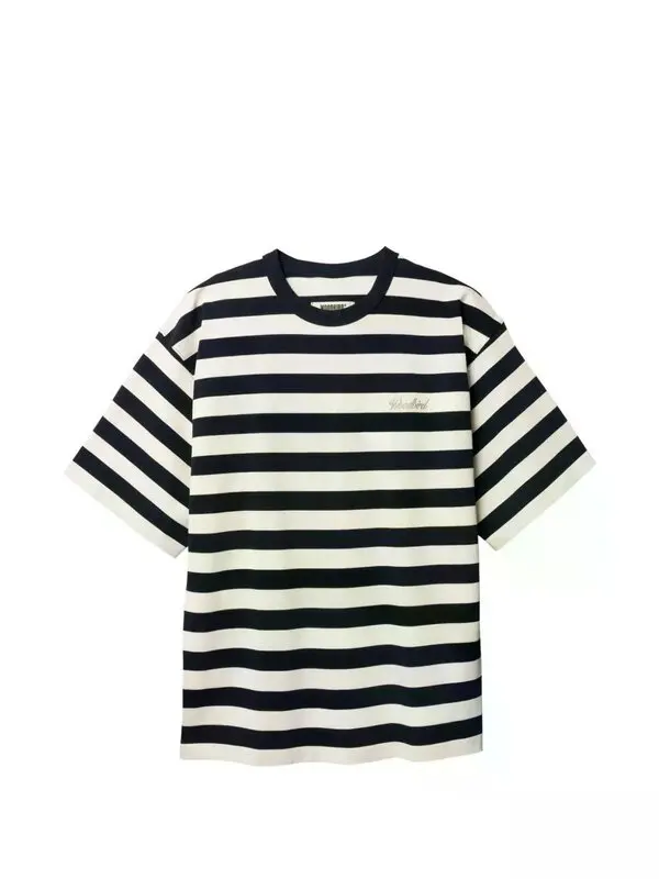 WOODBIRD Striped Beam T-shirt
