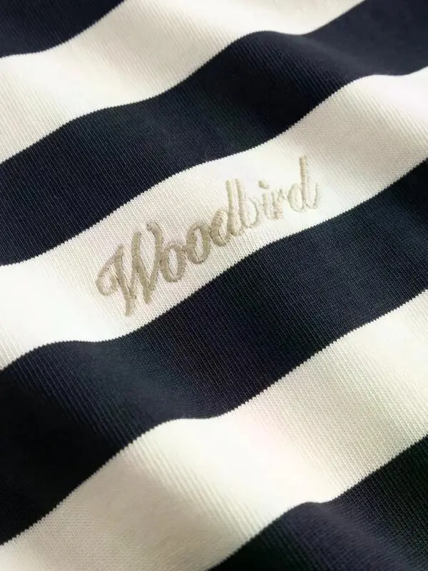 WOODBIRD Striped Beam T-shirt