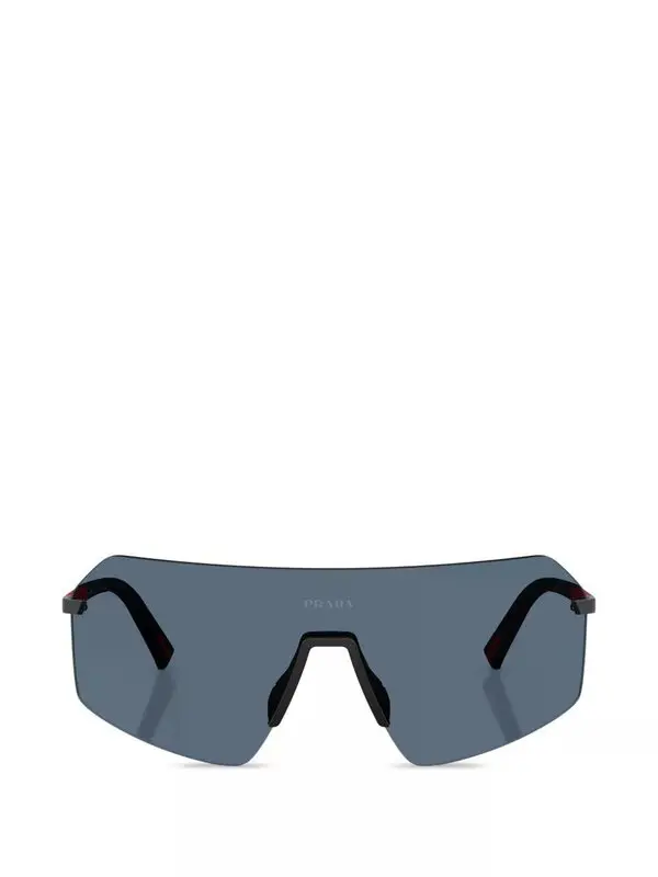 Prada Shield-frame Sunglasses - Blue