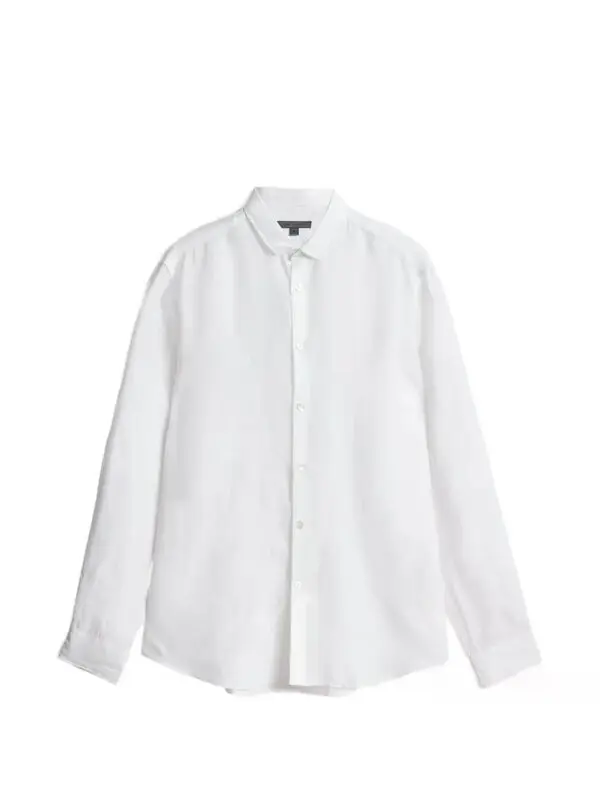 John Varvatos Orchard Club-collar Long-sleeve Shirt - White