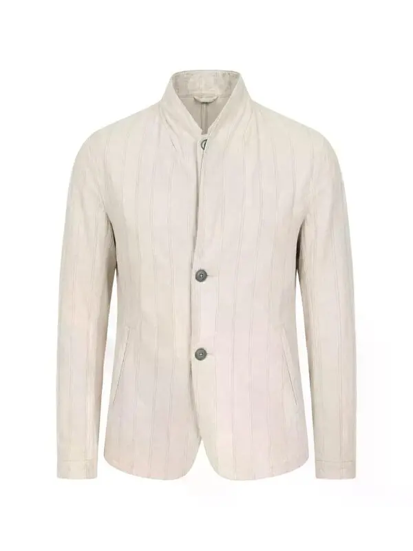 Transit Pinstripe Textured Jacket - Neutrals