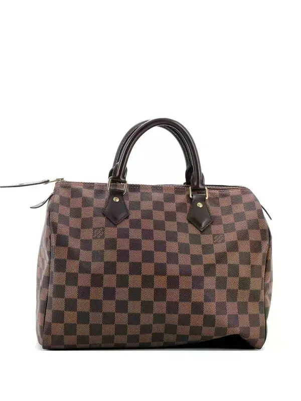 LOUIS VUITTON Speedy 30 Satchel Handbag - Brown
