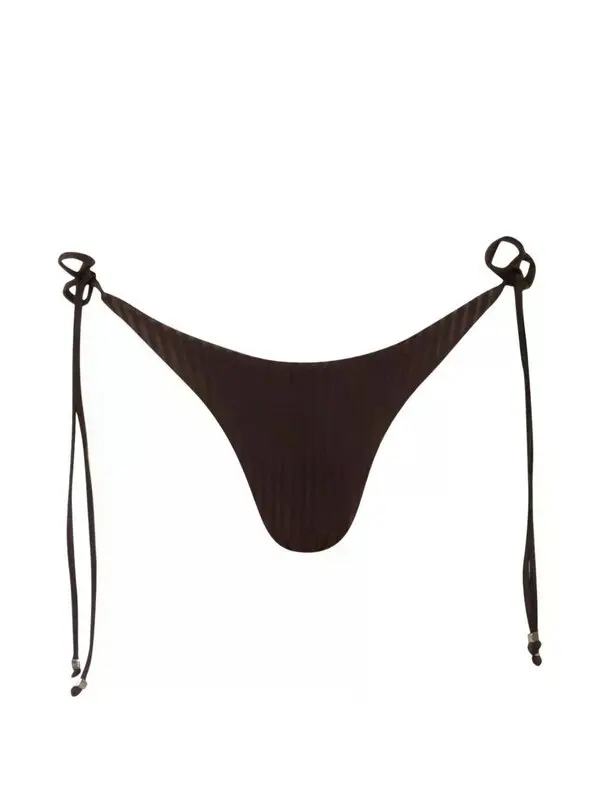 BAOBAB Roma Ribbed Bikini Bottoms - Brown