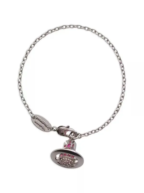 VIVIENNE WESTWOOD Kika Orb Rhinestone Bracelet - Silver